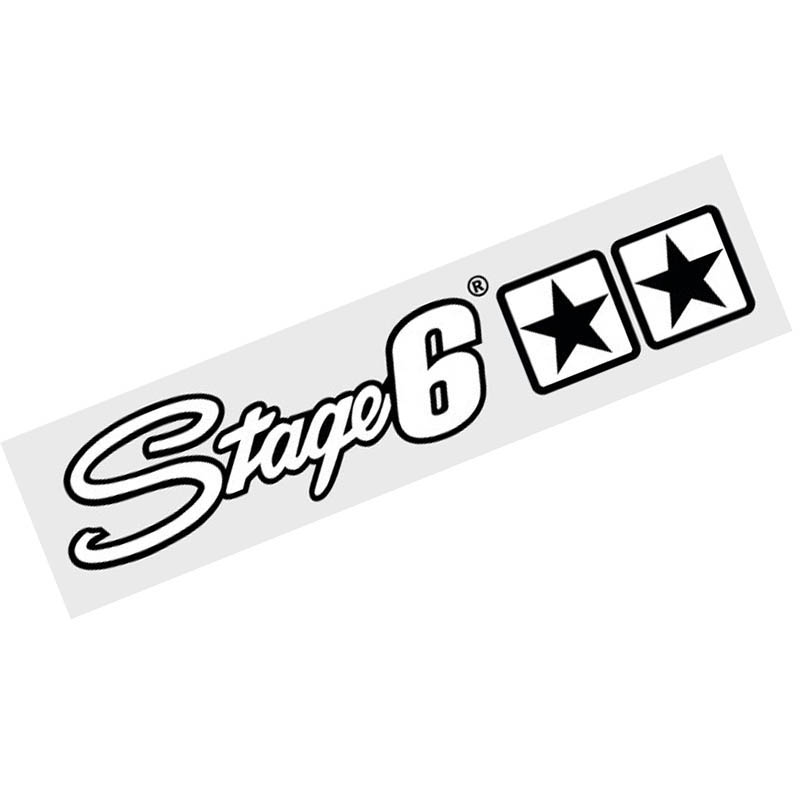 Stage6 Dekal (Logo, Star) svarta stjärnor | Twostroke