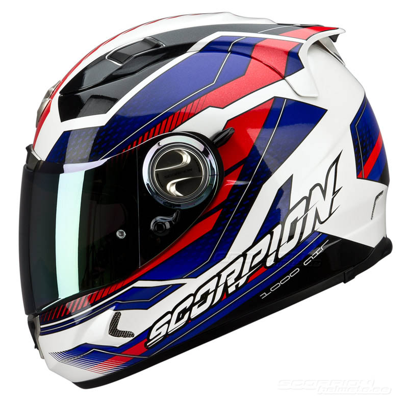 Scorpion EXO-1000 Hjälm (Airline) Vit, Blå, Röd | Twostroke