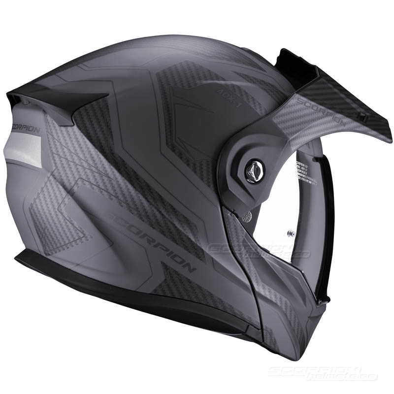 Scorpion ADX-1 Snöskoterhjälm (Tucson) Mattsvart, Kolfibersvart | Twostroke
